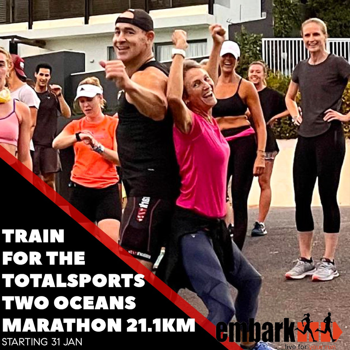 2OM half marathon group training – embarktri